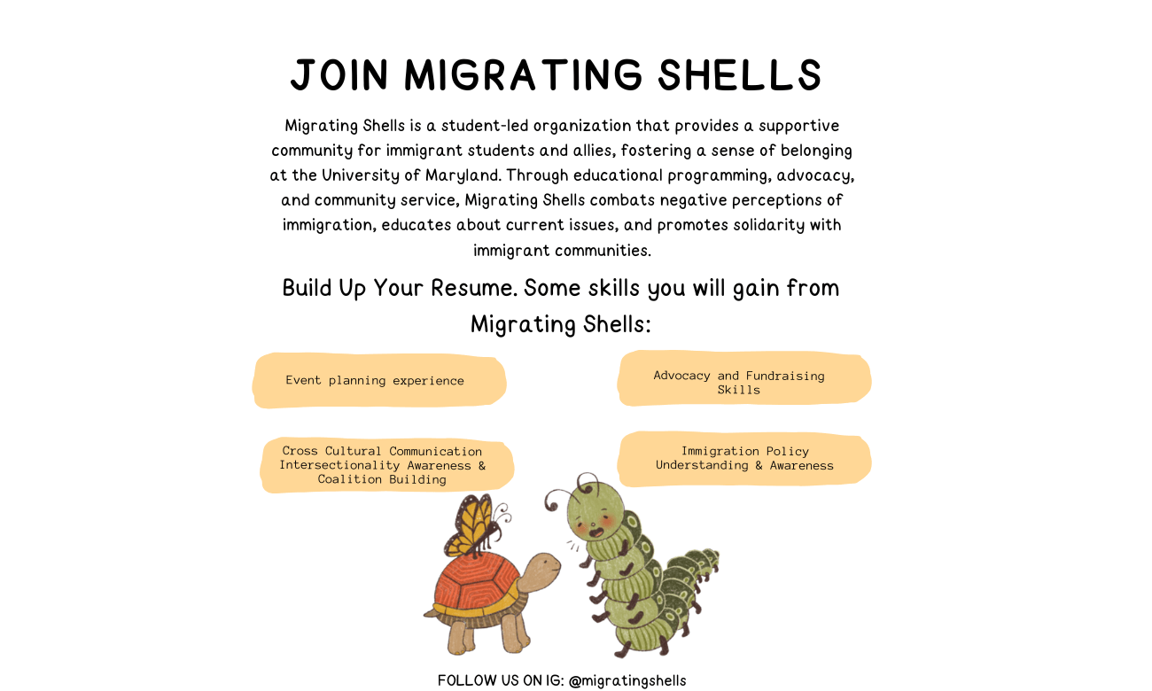 Migrating Shell Student Organization | Adele H. Stamp Student Union